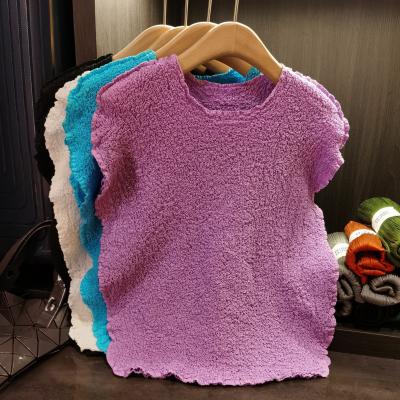China Women's Stylish Slimming Vest T-Shirt Elegant Temperament Age-Reducing Commuting Excellent Sweat-Absorbing Wrinkle-Free Made for sale