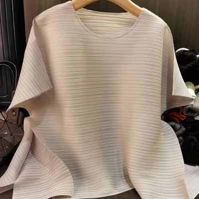China Women's Elegant Neck All-Match T-Shirt New Fashion Casual Commuter Top Commuter Elegant Loose Slimming Solid Color Short Summer for sale