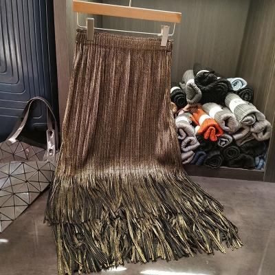China Solid Color Pleated Skirt for Women's Summer Fashion and Leisure, Ins Style Versatile Temperament Skirt for sale