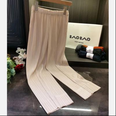 China 2024 New Loose Pleated Pants High Waist Straight Pants Trousers Wide Leg Woman Pants for sale