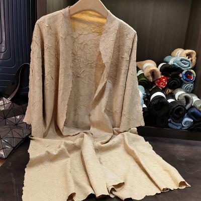 China Women's Coat New Style Vintage Parka Simple Loose Large Size Medium Long Woven Fabric for Summer for sale