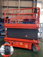 China Outdoor 12 Meters Height Mobile Aerial Work Platforms Scissor Type for sale