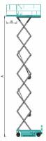 China Self Moving Mobile Aerial Work Platforms Scissor Type Height 14 Meters for sale