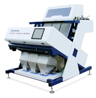 China Real Time Peanut Color Sorter 3 Chute High Speed Processing Smart System for sale