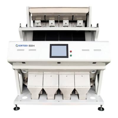 China Four Chutes CCD Color Sorter 252 Ejectors For Rice Wheat Plastics Corn Seeds for sale