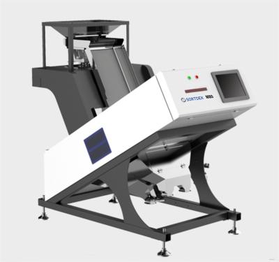 China 0.8KW 80 Channels CCD Rice Color Sorter Double Sorting Mode for sale