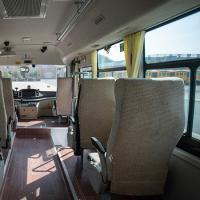 China 10-20 Seats Electric Passenger Carrier City Bus Front Axle 3.5T Engine Capacity 4 6L for sale