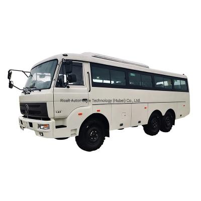 China 6X6 Awd 8m Car 34-30 Seats Manual Drive Type Oil Field Mining Used Commuter Bus Sales for sale