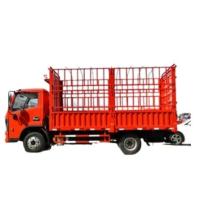 China Automatic Air Conditioner 10 Ton Dongfeng 4x2 Light Truck Fence Cargo Box With Lift for sale