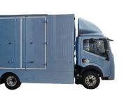 China 18.5 CBM Container Capacity 6-Tire Electric Cargo Truck with and Customizable Box Van for sale