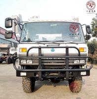 China Dongfeng 4x4 Light Duty Box Truck with Lift Gate and Water Spraying Tank Cube Vans for sale