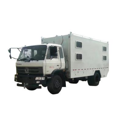 China Off Road Dormitory Van Living Van Boarding Vehicle Truck 4x4 with Manual Transmission for sale