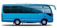 China 7.00R16LT Tires Diesel CNG 15 Seat LHD RHD Short Mini Passenger Bus for Low Emissions for sale