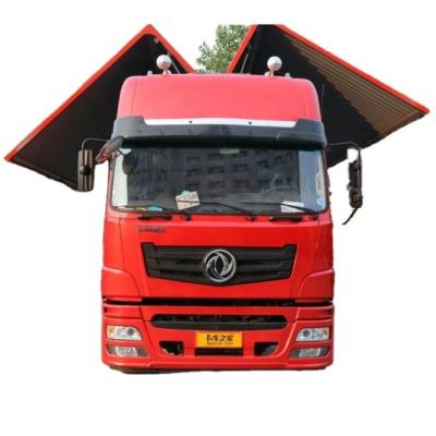 China Dongfeng 4x2 Cargo Truck Van with 8.67 Ton Loading Capacity and Cummins 245 Hp Engine for sale