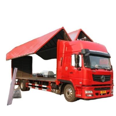 China Dongfeng Cummins 245 Hp 4x2 Cargo Truck Van with 9 Forward Shift and Euro5 Emission for sale
