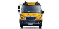 China 3.767L Displacement Diesel Fuel Dongfeng 24-39seat Mini Bus Medium Size Yellow School Bus for sale