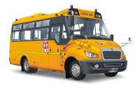 China Affordable Left Drive Rear Engine Luxury Kids Safety Bus with 24-44 Seats Competitive for sale