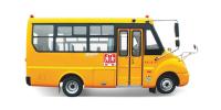 China Dongfeng 10-19seat Minibus Yellow School Bus with 71-90 km/h Max Speed and Last 6 Suspension Type for sale