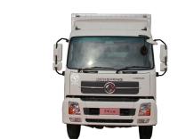 China Small Enclosed Box 4x2 Drive Wheel Logistics Transport Cargo Truck with 270hp Horse Power for sale