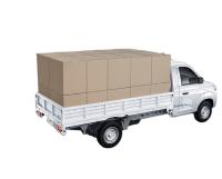 China 5-Speed Manual Transmission DFAC Single Double Cabin 1.5T 4X2 Flat Container Van Electric Cargo Truck for sale