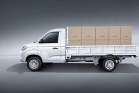 China 5-Speed Manual Transmission DFAC Single Double Cabin 1.5T 4X2 Flat Container Van Electric Cargo Truck for sale