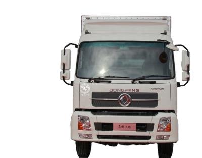 China 198kw Engine Power 4x2 Drive Wheel Small Enclosed Box Truck for Logistics Transport for sale