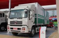 China 198kw Engine Power 4x2 Drive Wheel Small Enclosed Box Truck for Logistics Transport for sale