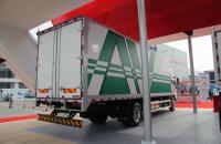 China 198kw Engine Power 4x2 Drive Wheel Small Enclosed Box Truck for Logistics Transport for sale