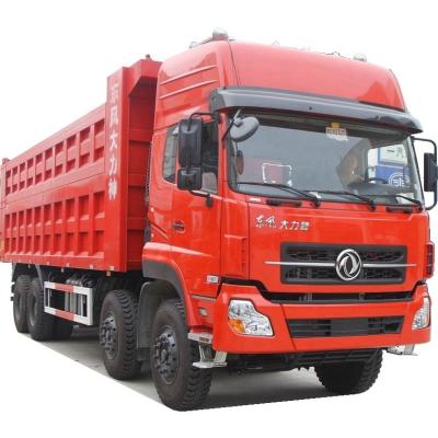 China Flat Head Double Axle Dumper 12 Wheel 350hp 8X4 Hydraulic Lift Heavy Duty Dump Truck for sale