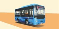 China Public Transportation City Bus with Interchangeable Battery and 7.00R16LT-12PR Tires for sale
