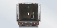 China 10T Load Capacity Closed Box Transport Truck with 5990x2280x2900 Cargo Tank Dimension for sale
