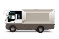 China 85KW Engine Power 4x2 5T Delivery Truck Mini Van Cargo Truck with ≤100L Fuel Tank Capacity for sale