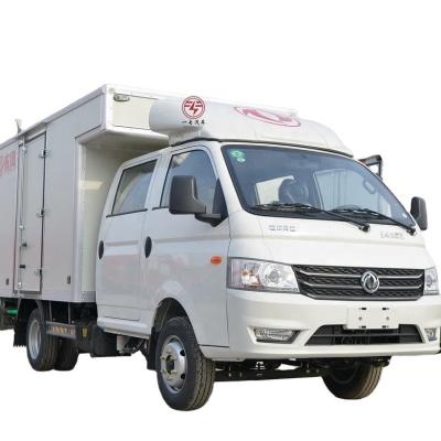 China Dongfeng 1-5 T Mini Diesel Light Box Cargo Truck 102 HP Horse Power and Max Speed of 95KM/h for sale