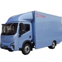 China Electric Fuel Type Dongfeng 4.5Tons Single Cabin Van Cargo Truck with Touch Screen for sale