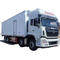 China 6x2 Tire Number Dongfeng 300hp Medium Duty Refrigeration Cargo Truck with High Roof Cabin for sale