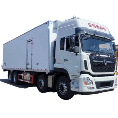 China Medium Duty Refrigeration Cargo Truck with 8 Forward Shift Number and High Roof Cabin for sale