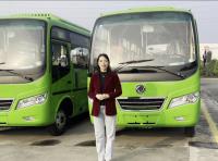 China Dongfeng City Bus 19 Seats Mini Bus Diesel Engine Bus with 6 Wheels and 3300mm Wheelbase for sale