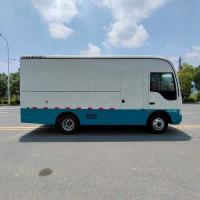 China Multimedia System None 6m Electric Cargo Van Box Truck for Logistics Transportation for sale
