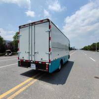 China Multimedia System None 6m Electric Cargo Van Box Truck for Logistics Transportation for sale