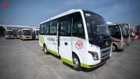 China Electric City Bus with Interchangeable Battery 10/19 Seats LHD/RHD Manual Transmission for sale