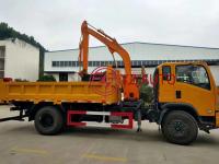 China Left Hand Drive Diesel Small Dump Truck with Crane and Mini Excavator Best Choice for sale
