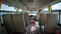 China 10-19 Seater Electric Coach Bus with 345km Range and Customized Luxury Design in Green for sale
