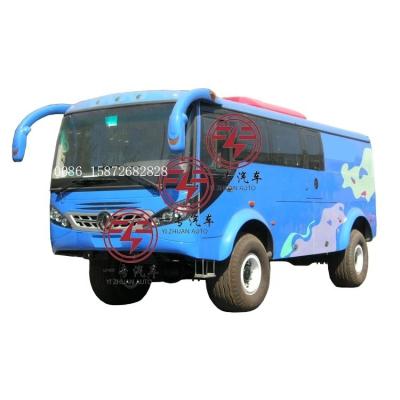 China 14-Seat Diesel Motor Mini Bus for Desert Exploration on 4x4 Terrain and Off-Roading for sale