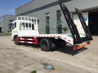 China 4500 Cargo Tank Dimension Dongfeng 4x2 20ft 40ft Excavator Flatbed Transport Tow Truck for sale