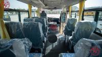 China 140hp Diesel Engine Affordable 6M Coach Bus and City Bus with Comfortable Fabric Seats for sale
