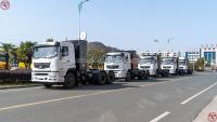China Electric Tractor Truck Sales Left Steering 6X4 Semi Triler Truck with Automatic Window for sale