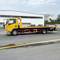 China 4-5 Ton Flatbed Recovery Rollback Wrecker Bed Tow Truck with EURO 5 Emission Standard for sale
