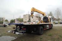 China Road Assistance Rescue 5 Ton Flatbed Trailer Wrecker Truck Dongfeng Japan Tow Truck for sale