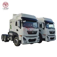 China Clean Energy 40 ton CNG Tractor Truck Dongfeng 6x4 460hp with Manual Air Conditioner for sale