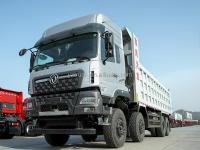 China DFAC 8X4 Self-load Truck with 50 Tons Capacity Cummins Engine 12 Tires Air Suspension for sale
